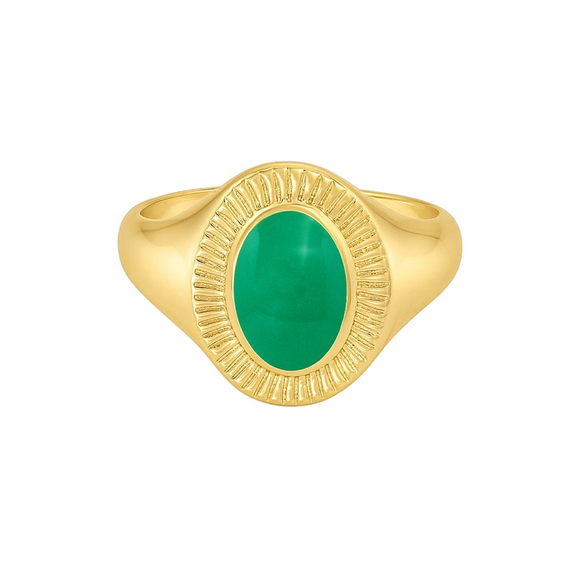 Gorjana | Jewelry | Gorjana New 8k Gold Plated Brass Hand Painted Kelly ...